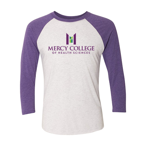 Mercy College of Health Sciences: Mercy College Logo Unisex Baseball Tee